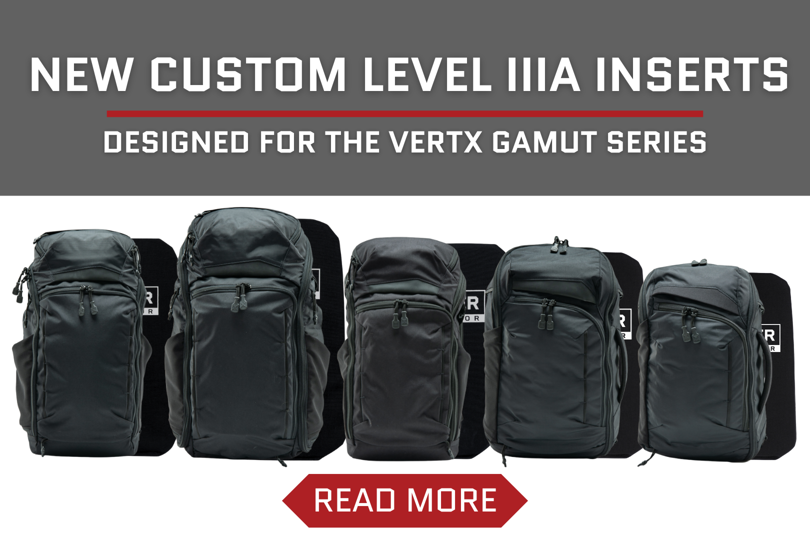 Custom Level IIIA Inserts for Vertx Gamut Packs & Slings – Premier Body ...